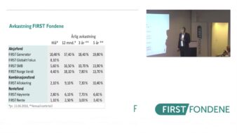 Videoopptak: FIRST Fondene-seminar juni 2018 m/Harald Magnus Andreassen ...